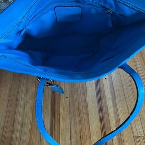 Coach | Bags | Coach Tote Racer Blue Colored | Poshmark
